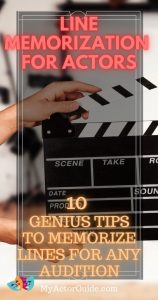 10 Genius Tips for Actors to Memorize Lines for Any Audition | My Actor ...